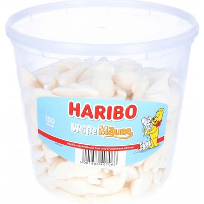 Haribo Weisse mause bílé myši box 1050 g od 249 Kč - Heureka.cz