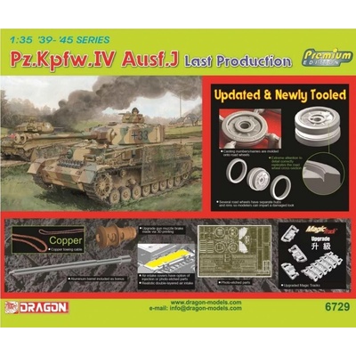 Dragon Pz.Kpfw.IV Ausf.J last production Model Kit tank 6729 1:35 od 1 ...