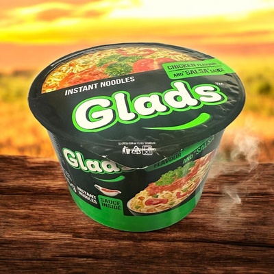 Glads instantní nudle s kuřecí příchutí a Salsa omáčkou 85 g od 52 Kč - Heureka.cz