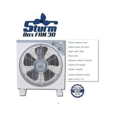 Sturm Boxfan 30 cm - Heureka.cz