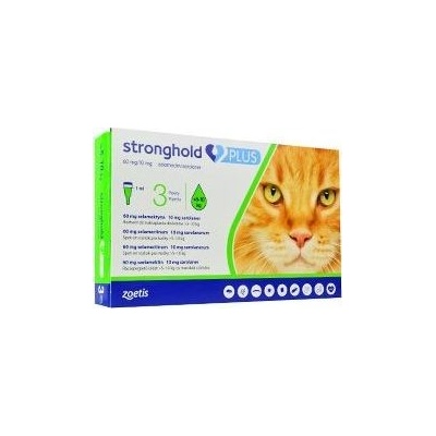 Stronghold plus 1 ml 3 tuby pro velké kočky 5-10 kg - Heureka.cz