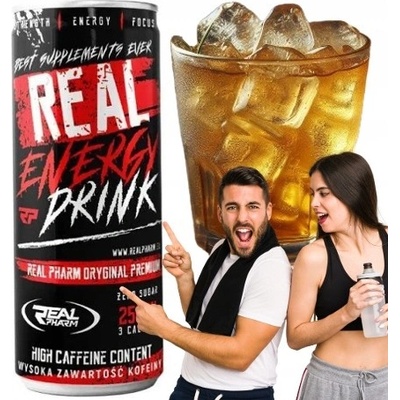 Real Pharm Real Energy Drink Zero Sugar 250 ml - Heureka.cz