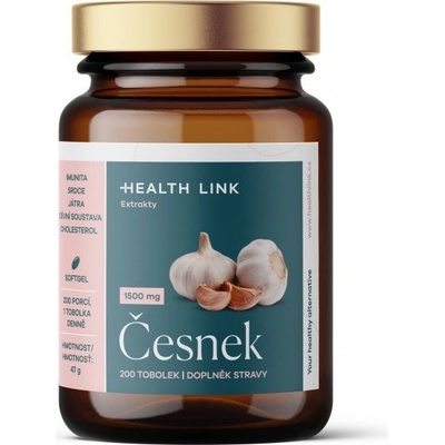 Health Link Česnekový extrakt 1500 mg 200 tobolek od 215 Kč - Heureka.cz