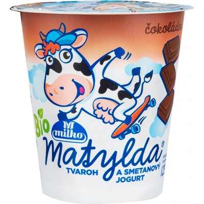 Milko Matylda Bio Tvaroh a smetanový jogurt čokoláda 125 g od 15 Kč ...