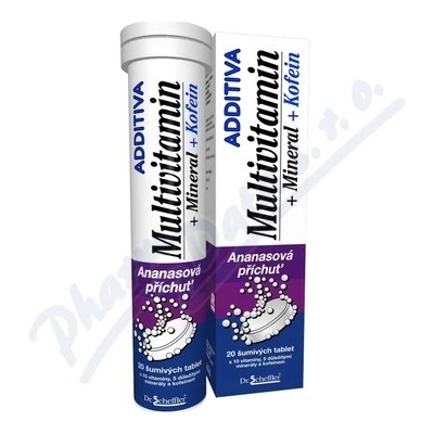 Additiva Multivit.+miner.+kofein ananas 20 šum.tabliet od 6,42 € - Heureka.sk
