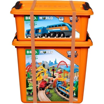 Brio World 33977 Smart Tech Sound Deluxe set s akčními tunely - Heureka.cz