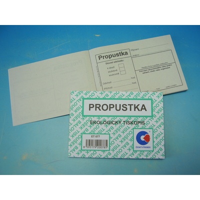 Baloušek tisk ET077 Propustka A7, 50l od 12 Kč - Heureka.cz