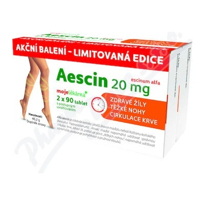 Moje lékárna Aescin 20mg 2x 90 tabliet od 12,88 € - Heureka.sk