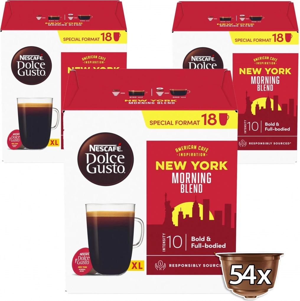Nescafé Dolce Gusto New York Morning Blend 18 ks od 119 Kč - Heureka.cz