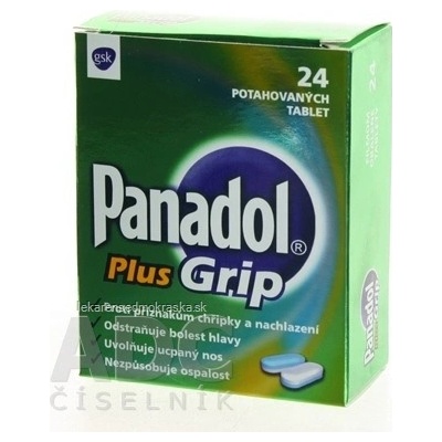 Panadol Plus Grip tbl.flm.24 x 500 mg/30 mg - Heureka.sk