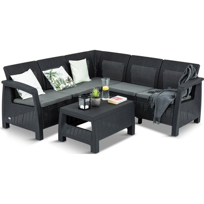 Keter Corfu Relax Set antracit / šedá od 9 990 Kč - Heureka.cz