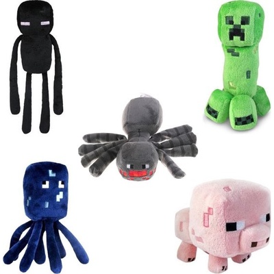 Jazwares Sada 5 Minecraft Spider/Enderman/Creeper/Pig/Octopus cca 22 cm ...