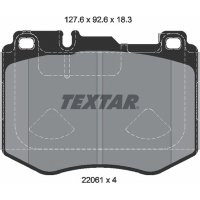 Sada brzdových platničiek kotúčovej brzdy TEXTAR 2206103 od 132,26 ...