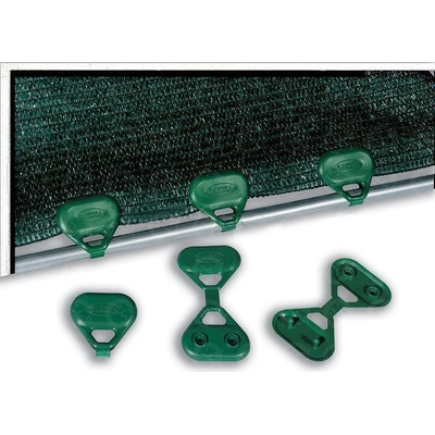 TENAX Úchyt na tieniace tkaniny ZELENÝ 5 cm kotvenie CLIPS UV odolné ...