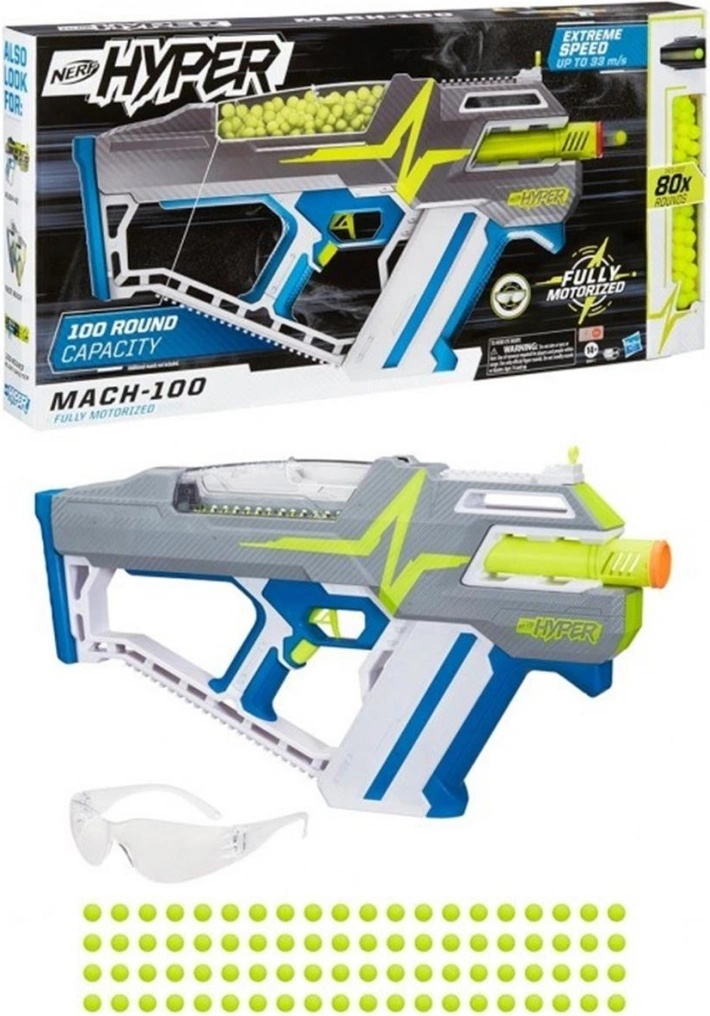 Hasbro NERF Hyper Mach-100 Fully Motorized Blaster od 1 789 Kč - Heureka.cz