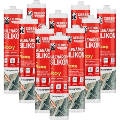 Debbex sklenářský silikon ALCOXY transparentní 280 ml 12 ks od 2 025 Kč ...
