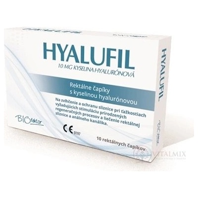 BIOfaktor HYALUFIL rektální čípky s obsahem kyseliny hyaluronové 10 ks ...