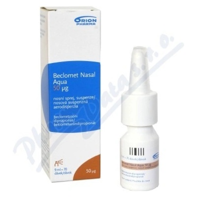 BECLOMET NASAL AQUA 50MCG/DÁV NAS SPR SUS 1X9ML/70DÁV - Heureka.cz