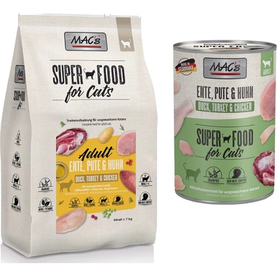 MACs Superfood kačacie, morčacie, kuracie 2 x 1,5 kg od 75,99 ...