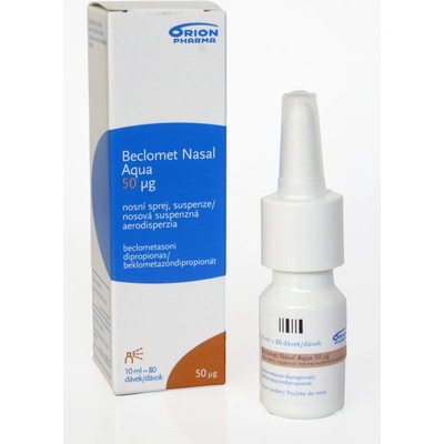 BECLOMET NASAL AQUA 50MCG/DÁV NAS SPR SUS 1X9ML/70DÁV - Heureka.cz