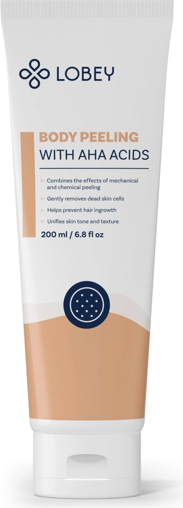 LOBEY Tělový peeling s AHA kyselinami 200 ml od 318 Kč - Heureka.cz
