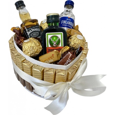 RK Dekorace dárkový box ve tvaru srdce pro muže Merci se třemi druhy ...