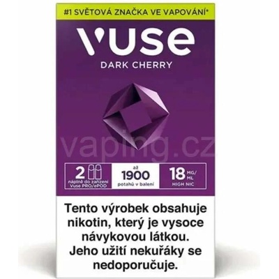 Vuse ePod Dark Cherry 1,9 ml 18 mg 2x POD - Heureka.cz