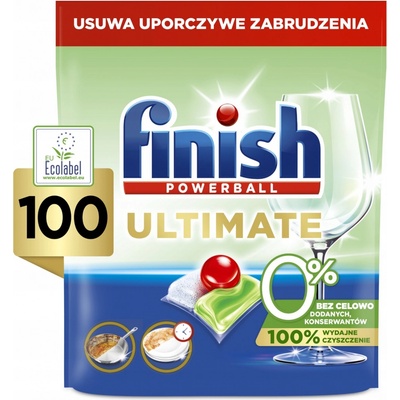 Finish Ultimate 0% Tablety do umývačky riadu 100 ks od 35,8 € - Heureka.sk