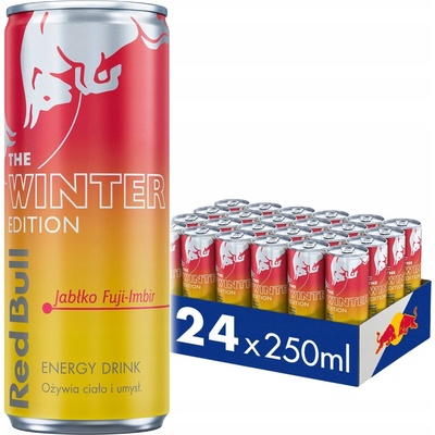 Red Bull Energetický nápoj Winter Jablko Fuji-Zázvor 24 x 250 ml ...