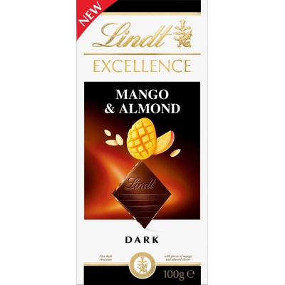 Lindt Excellence Mango a mandle 100 g - Heureka.cz