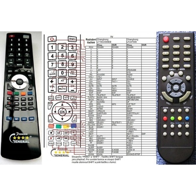 Dálkový ovladač General Sencor SLT2214DVBT od 290 Kč - Heureka.cz