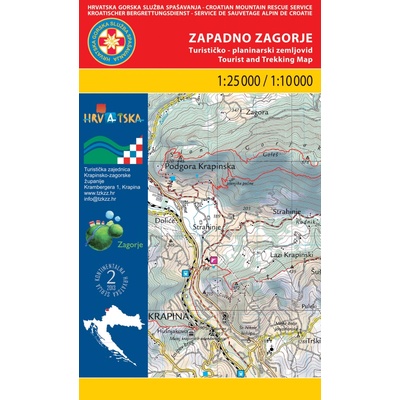 Zagorje Západ 1:25 000 turistická mapa HGSS od 145 Kč - Heureka.cz
