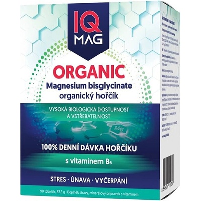 IQ Mag Organic Magnesium+vit.B6 90 tablet od 181 Kč - Heureka.cz