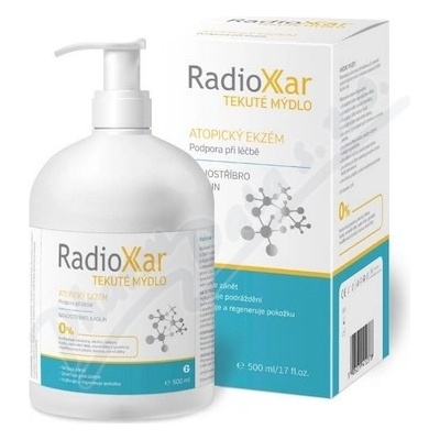 RadioXar tekuté mýdlo s nanostříbr.+kaolinem 500 ml - Heureka.cz