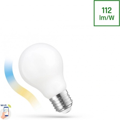 Spectrumled LED GLS A60 5W COG 230V CCT+DIM MILKY WI-FI SPECTRUM SMART ...