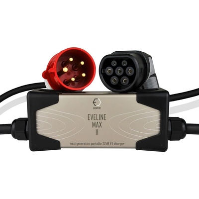 EV Expert Sada EVELINE Max II Inteligentná prenosná AC nabíjačka TYP 2 ...