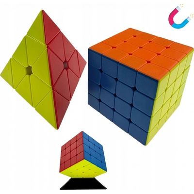 MAGNETICKÁ KOSTKA 4x4 Pyramida Pyraminx SET - Heureka.cz