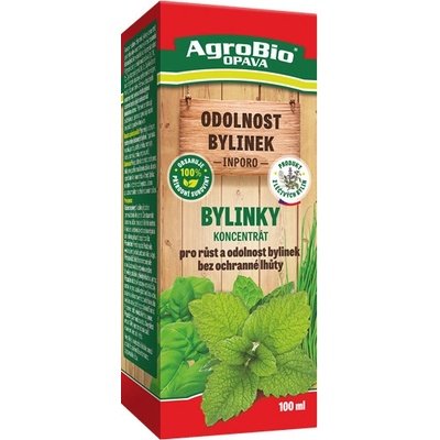 AgroBio Opava Koncentrát pro růst a odolnost bylinek INPORO 100 ml od 89 Kč - Heureka.cz