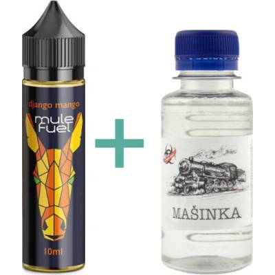 Mule Fuel Shake & Vape 10ml Django Mango + Základní báze Mašinka PG20 ...
