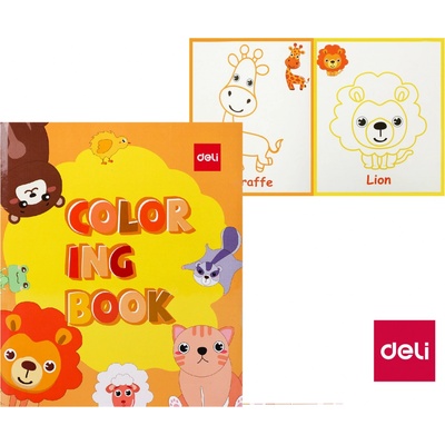 Omalovánky ZVÍŘATA 12 listů DELI EN043 od 10 Kč - Heureka.cz