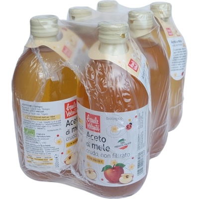 Baule Volante Jablčný ocot nepasterizovaný a nefiltrovaný BIO 6 x 500ml ...