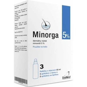 Minorga 5% dermálny roztok sol.der. 3 x 60 ml od 34,49 € - Heureka.sk