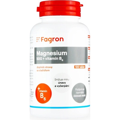 Fagron Magnesium 500 + vit.B6 100 tablet od 138 Kč - Heureka.cz