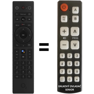 Dálkový ovladač Senior pro O2 TV Box, Rok 2023 od 299 Kč - Heureka.cz