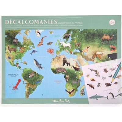 MOULIN ROTY Mapa sveta s prepisovacími obrázkami od 16,63 € - Heureka.sk