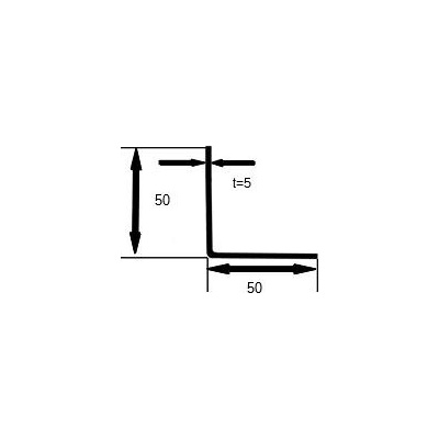 Profil L 50x50x5 mm Délka: 2 m - Heureka.cz