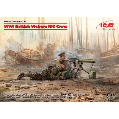 ICM British WWI Vickers MG Crew MG & 2 fig. 35713 1:35 od 415 Kč ...