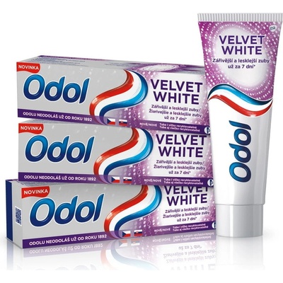 Odol Velvet White 3 x 75 ml od 109 Kč - Heureka.cz