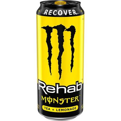 Monster Rehab Lemonade Iced Tea Energy Drink 458 ml (070847037699 ...