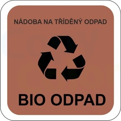 BIOODPAD - Nádoba na tříděný odpad - Samolepka na popelnice od 93 Kč - Heureka.cz